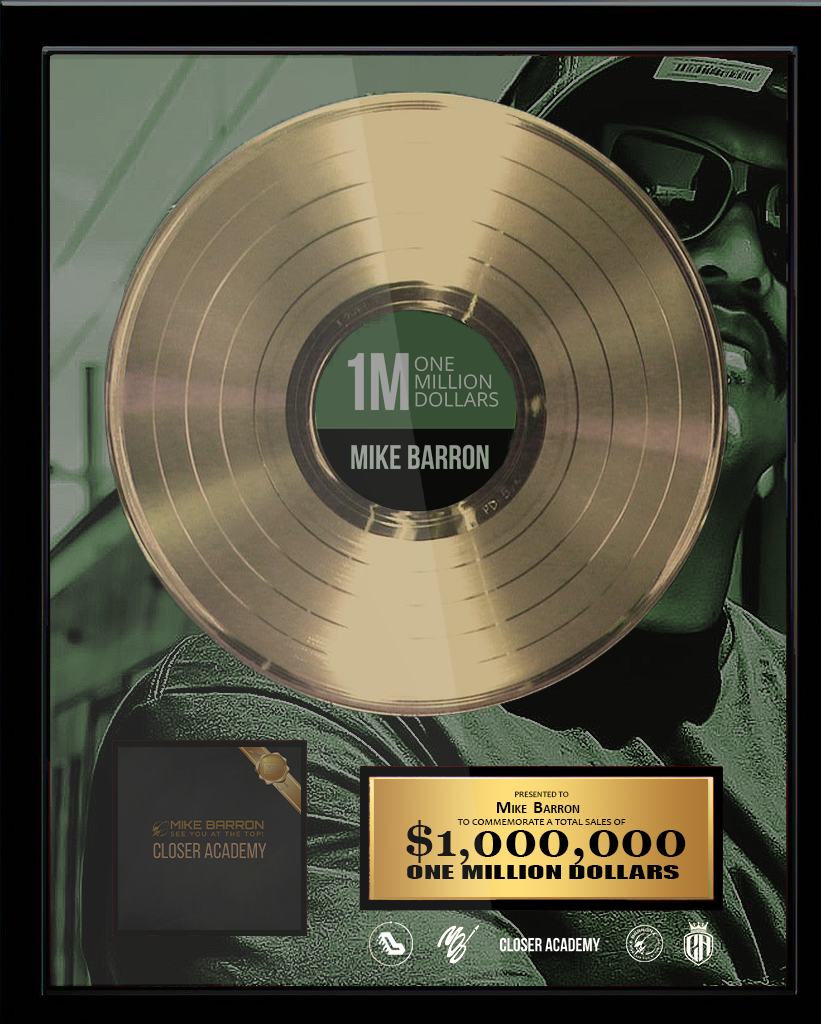 Millionaire Closer Club | Platinum Award