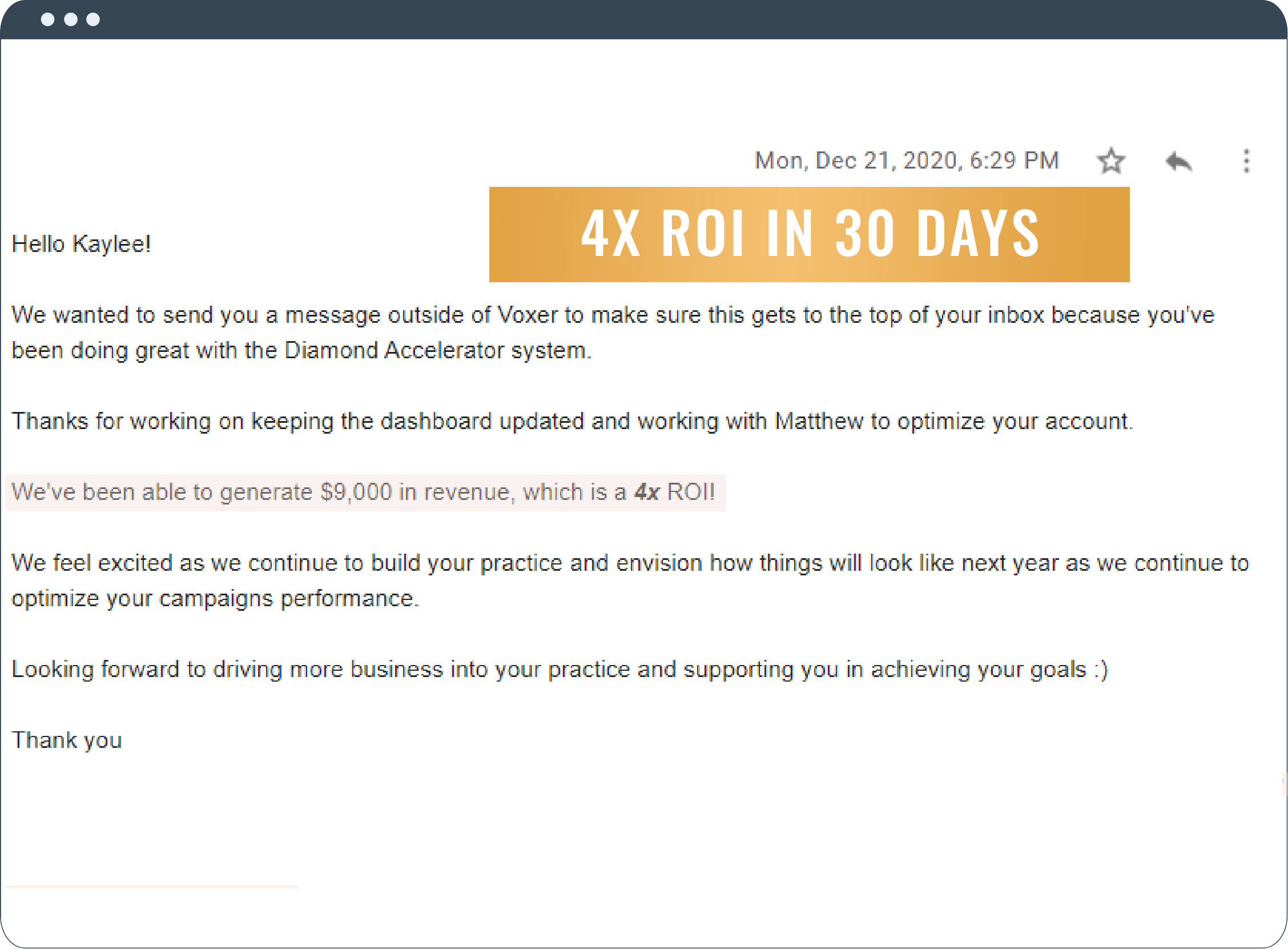 Diamond Accelerator - Testimonials
