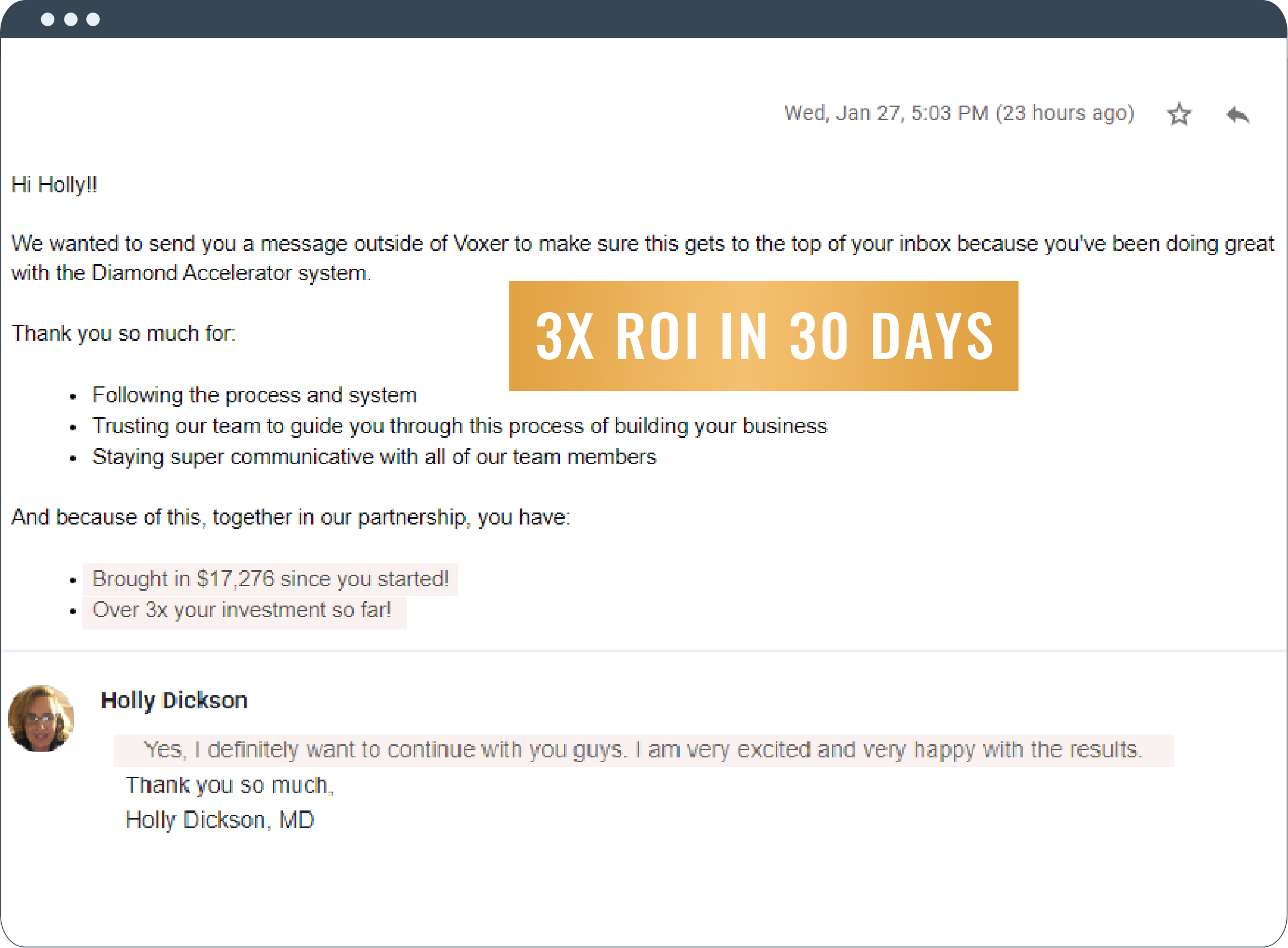 Diamond Accelerator - Testimonials