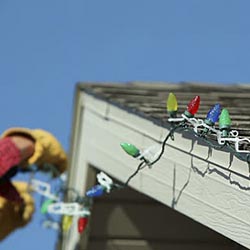 Commercial Holiday Light Installation