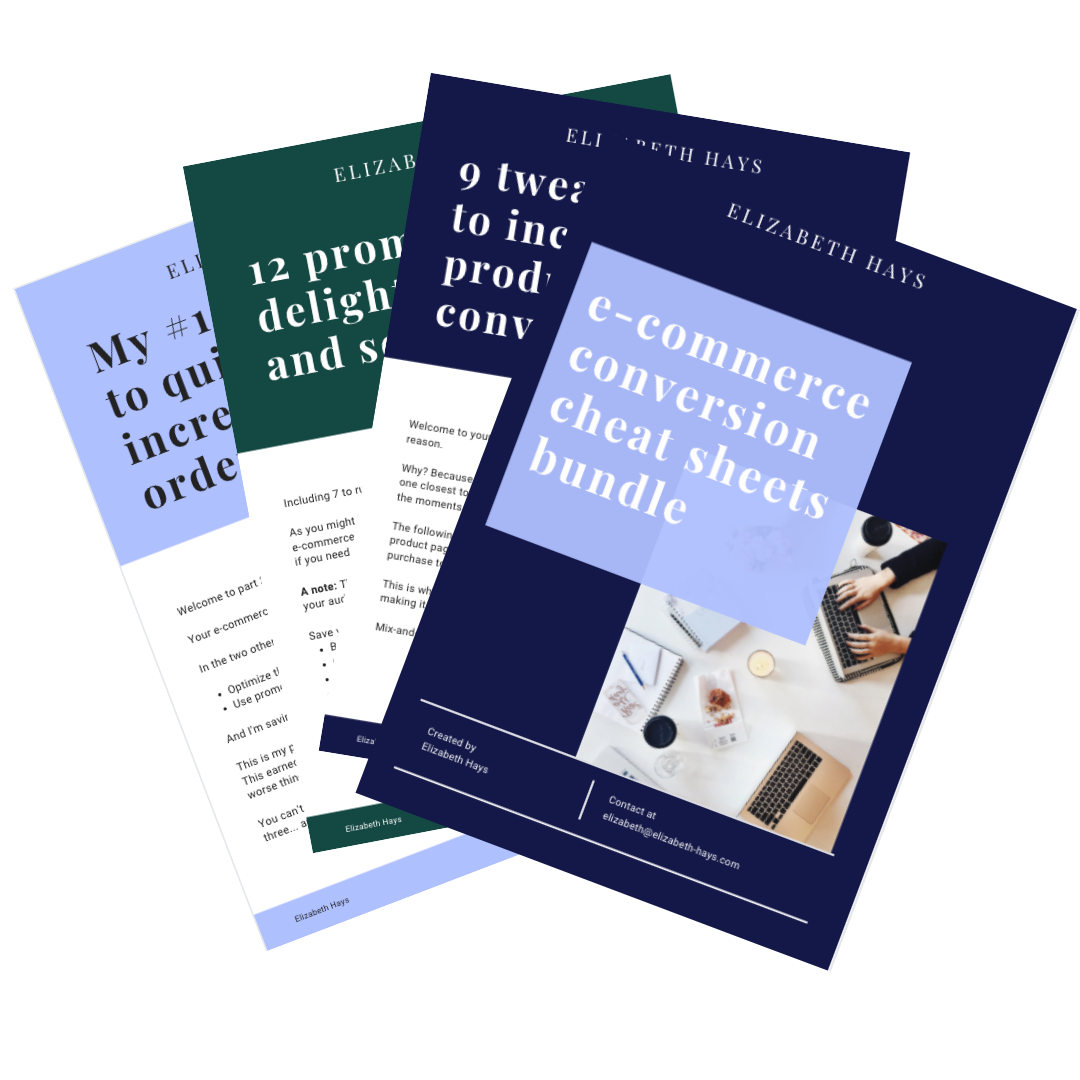 E-Commerce Conversion Cheat Sheets Bundle