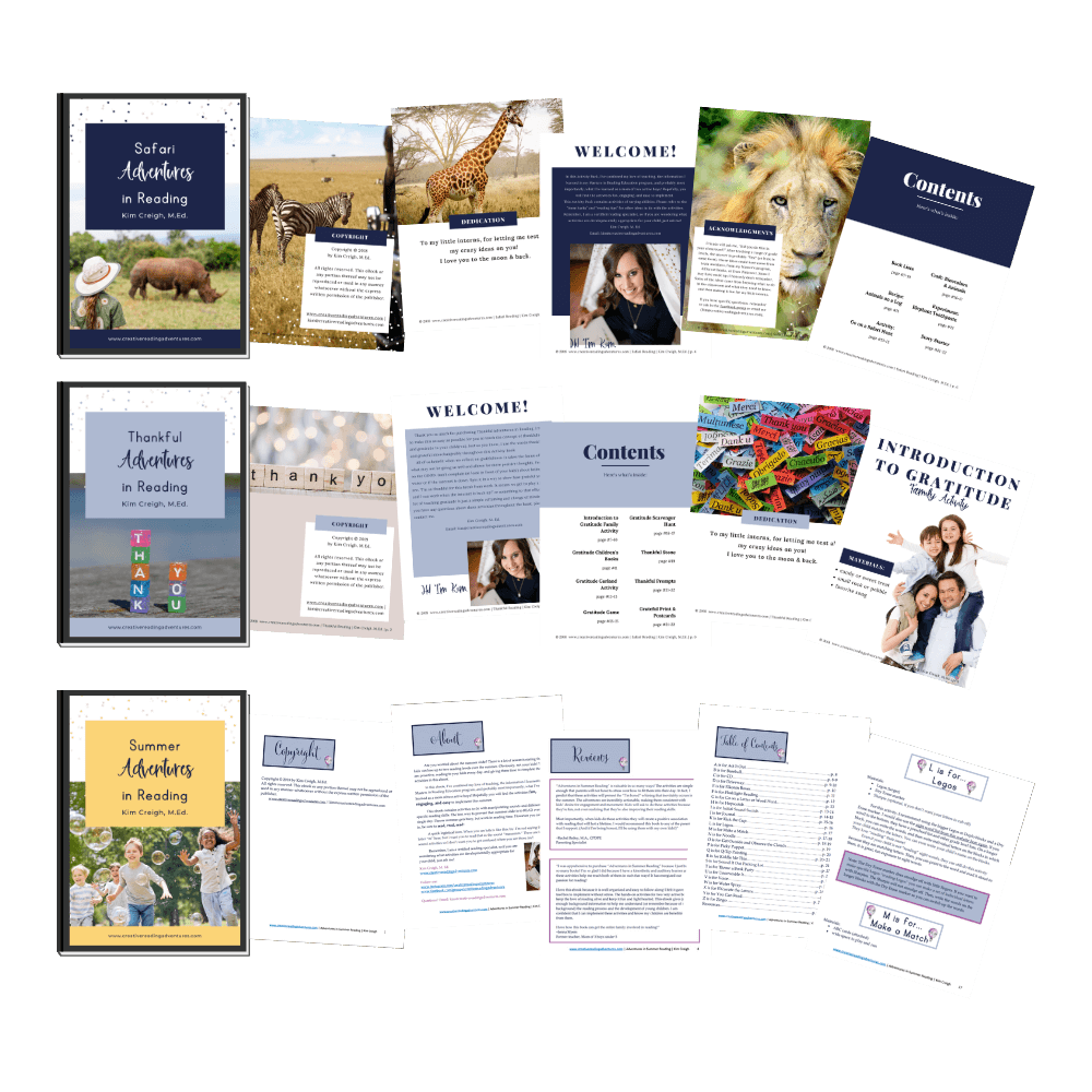 Adventures in Reading Activity Packs | Creative Reading Adventures